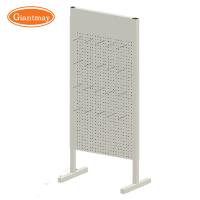 China Storage Floor Hanging Pegboard Stand For Store Display Metal Shelf for sale