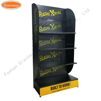 China Product Exhibition Hanging Shelf Metal Pegboard Display Rack for sale