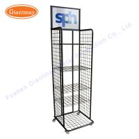 China Retail Shop Potato Chip Rack Metal Wire Display Stand for sale
