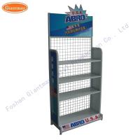China 3 Tiers Metal Promotion Grid Wire Stand Mesh Display for sale