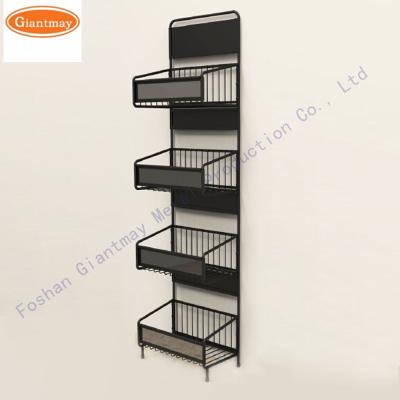 China OEM design Chocolate Candy Bar Display Rack Shelf With Basket for sale