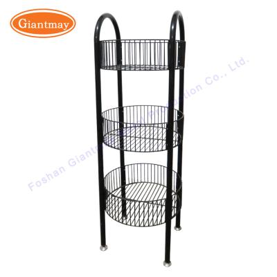 China Metal Shelf Retail Display Rack Store Toy Stand With Bins for sale