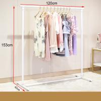 China Lady Dress Freestanding Clothes Rack Metal Clothing Display Stands for sale