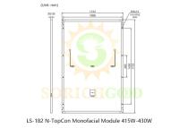 China 415W Mono Crystalline Solar Cell 1500VDC IP68 Rated Junction Box for sale