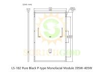 China 395W 182 Pure Black Monocrystalline Silicon Panels For Residential And Commercial for sale