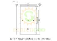 China 560W 182 N-TopCon Monofacial Module Monocrystalline Silicon Panels for sale