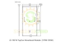 China 570W 182 N-TopCon Monofacial Module 72S For Commercial Utility Scale Solar for sale