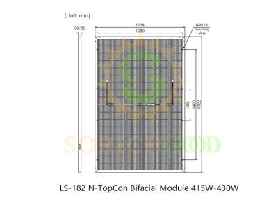 China 415W Monocrystalline Silicon Panels For Ground Mounted Residential Solar Systems for sale