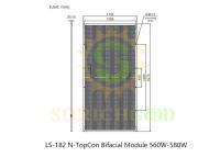 China 30A 560W 182 N-TopCon Bifacial Module For Monocrystalline Silicon Panels for sale