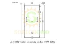 China 590W 210R N-TopCon Monocrystalline Silicon Panels For Solar Applications for sale