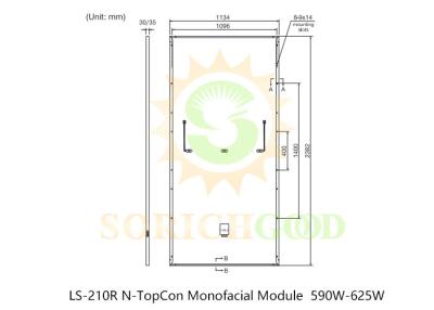 China 590W 210R N-TopCon Monocrystalline Silicon Panels For Solar Applications for sale