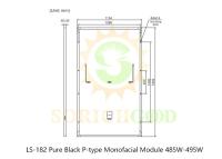 China 485W 182mm Monocrystalline Silicon PV Module Mono Si Solar Cells for sale