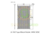 China PB490 P-type Bifacial Monocrystalline Silicon Panels for Utility-Scale Installations for sale
