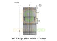 China PB535 182mm Monocrystalline Silicon Panels for Large-Scale Commercial Solar Installations for sale