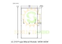 China PM645 High Power Output 210 Pure Black P-Type Monofacial Module for sale