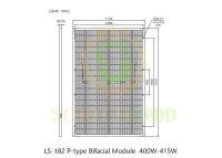 China 400W Enhance Energy Yield With 182 P-Type Bifacial Module Monocrystalline Silicon Panel for sale
