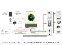 China Highly And Flexible SUNPOLO 8.2KW 11KW Hybrid Inverters For Residential Commercial Industrial for sale