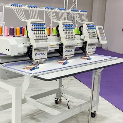 China Wonyo High-Speed 3-Head Computerized 3D Embroidery Machine for Cap and T-Shirt, Flat Things for sale