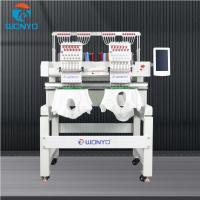 China Household Computerized Embroidery Machine Wooden Case Servo Motor Flat Cap T-shirt Embroidery Machine Stepper Motor for sale