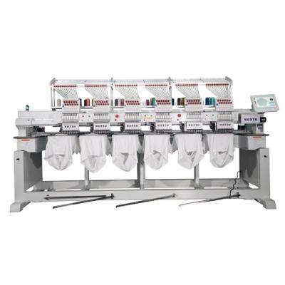 China 6 Head Flat Computerized T-Shirt Sewing  Embroidery Machine for sale