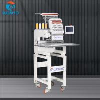 China Multipurpose Single Head Embroidery Machine for Hat Leather Fabric Socks Snapback Embroiderer for sale