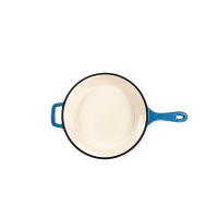 China 3 Quart Cast Iron Skillet Casserole 2 In 1 Baking Multipurpose for sale