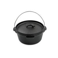 China Pre Seasoned Cast Iron Dutch Oven 2 Quart Camp Oven for Campfire Cooking for sale
