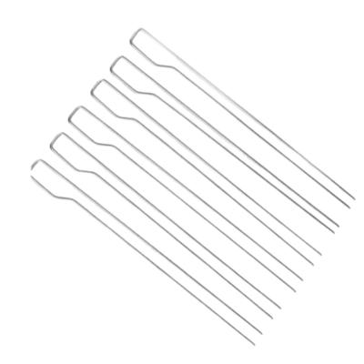 China Custom Camping Kitchen Accessories 6Pcs Meat Kebab Fork Stainless Steel for sale