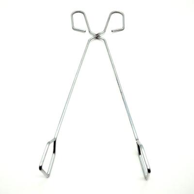 China 304 Stainless Steel BBQ Scissor Tongs 25.5cm Multi Purpose Camping Kitchen Accessories for sale