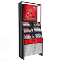 China Eyeshadow Cologne Perfume Display Rack Cosmetic Rack Beauty Salon Cabinet White for sale