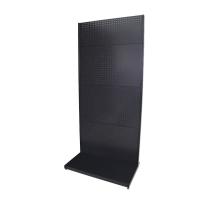 China Office Stationery Shop Display Rack Pegboard Floor Pencils Case Hook for sale