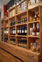 China Shop Furniture Grocery Store Displays Wood Gondola Shelving Flooring Adjustable for sale