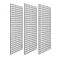China Shop Retail Shelving Accessories Supplies Steel Metal Wire Grid Wall Panel for sale
