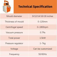 China Semi Automatic Vacuum Centrifugal Casting Machine 1.5kW 1800rpm for Lead Zinc Alloy Jewelry for sale