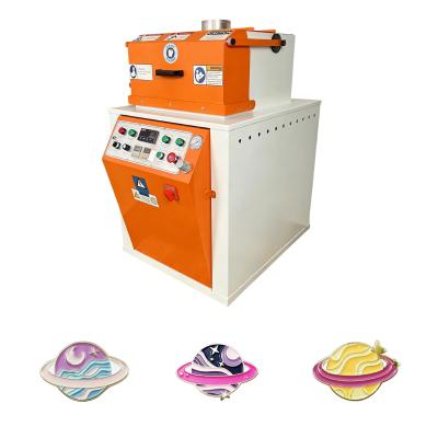 China Semi-Automatic Vacuum Centrifugal Casting Machine 1.5kW for Zinc Alloy Badge Medal Production for sale