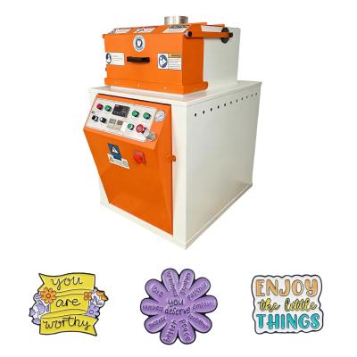 China Semi-Automatic Vacuum Centrifugal Casting Machine 1.5kW 18 Inch for Zinc Alloy Badges for sale