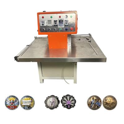 China Full Automatic Vacuum Centrifugal Casting Machine for Double Sided Zinc Alloy Commemorative Coin Equipment for sale