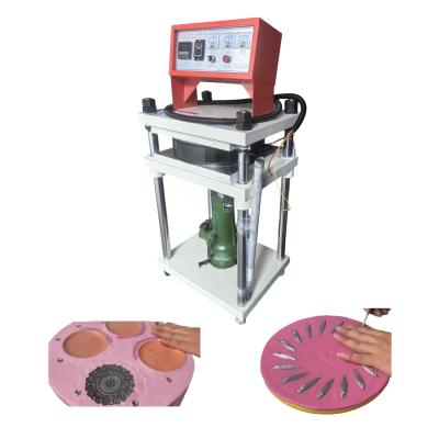 China Metal Badge Rubber Mold Press Machine with Centrifugal Casting Machine for sale