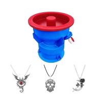China Jewelry Vibratory Tumbler Polishing Machine for Zinc Alloy Parts Metal Necklace Polishing Equipment for sale