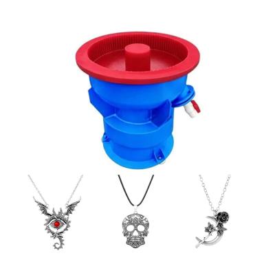 China Jewelry Vibratory Tumbler Polishing Machine for Zinc Alloy Parts Metal Necklace Polishing Equipment for sale