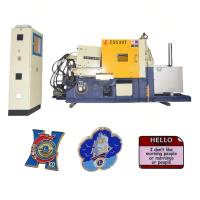 China Zinc Alloy Die Casting Machine Embossed Badge Die Casting Machine Logo Badge Maker for sale