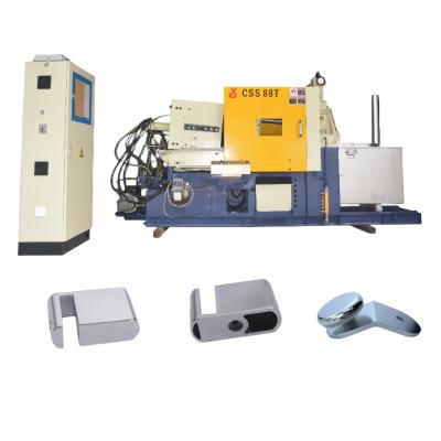 China 88T Stable Hot Chamber Die Casting Machine for Mass Production of Zinc Alloy Glass Railing Clamps for sale