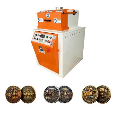 China Metal Event Medal Rotary Casting Machine Collectible Souvenir Coin Semi Automatic Equipment for sale