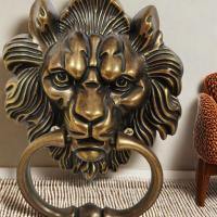 China Spin Casting Lion Head Decorative Handle Zinc Alloy Metal Centrifugal Equipment for sale