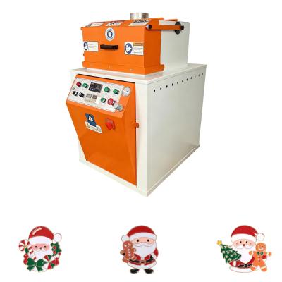 China Semi-automatic Spin Casting Machine for Christmas Alloy Accessory Corsage Pin Christmas Series Lapel Pins Making Machine for sale