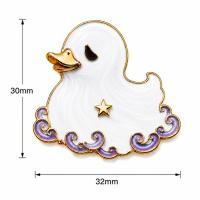 China Zamak Duck-Shaped Halloween Badge Pin Gift Spin Casting Equipment for sale