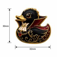 China Zamak Duck-Shaped Halloween Badge Pin Gift Spin Casting Equipment for sale