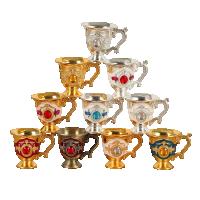China Spin Casting Metal Wine Glass Zinc Alloy Decorative Piece Semi-Automatic Centrifuge for sale