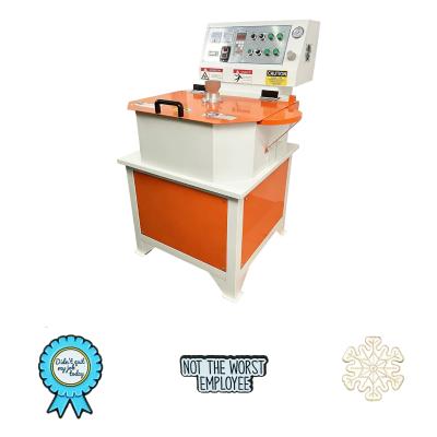 China Manual Centrifugal Casting Machine for Christmas Holiday Gifts Zinc Alloy Metal Casting Machine for Backpack Badge Jewelry Gift for sale