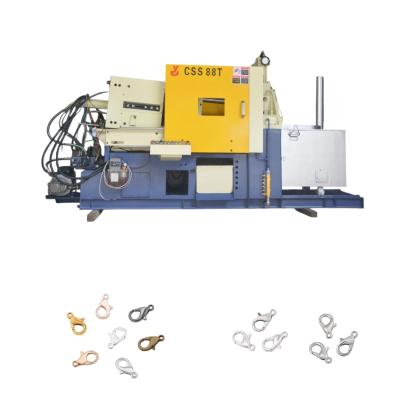 China Zinc Alloy Die Casting Machine for Lobster Clasps Hot Chamber Die Casting Machine for Zinc Alloy Lobster Clasp Key Ring for sale